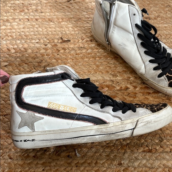Golden Goose | Shoes | Golden Goose White And Black Hightops With ...